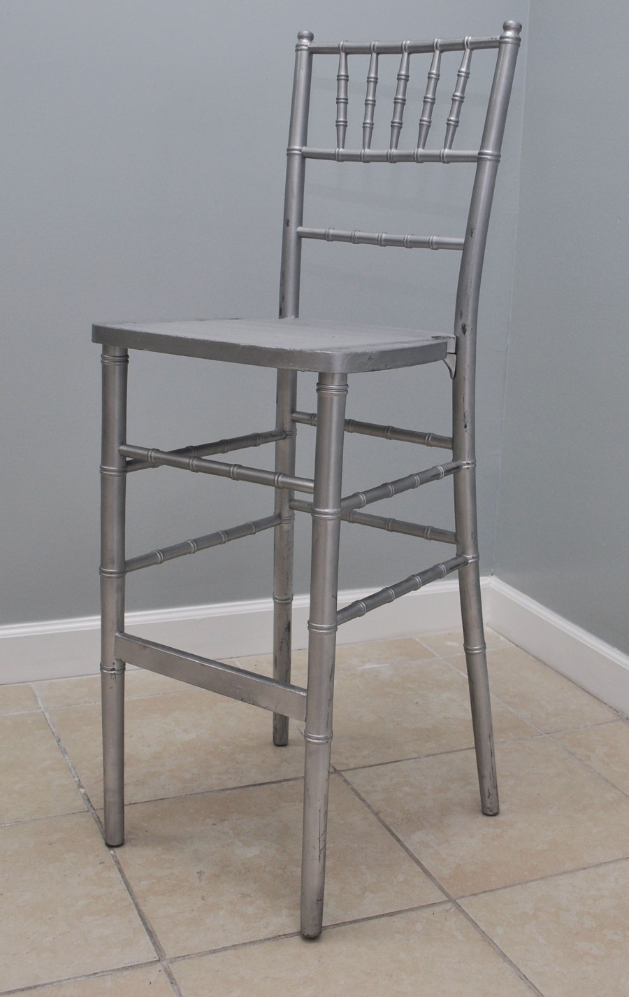 Silver Chiavari Barstool