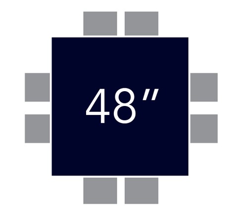 Square Table 48" x 48"