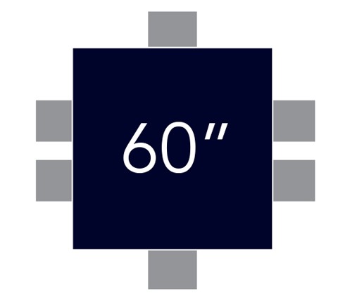 Square Table 60" x 60"